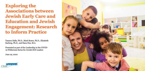 Exploring Associations between Jewish Early Education & Engagement | CASJE