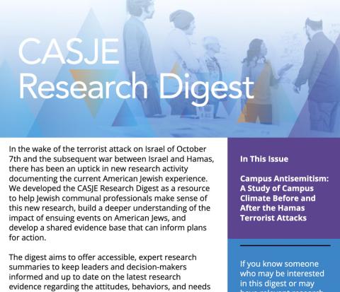 CASJE Research Digest - Issue #1 | CASJE | GSEHD | GW