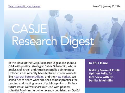 CASJE Research Digest - Issue #7 | CASJE | GSEHD | GW